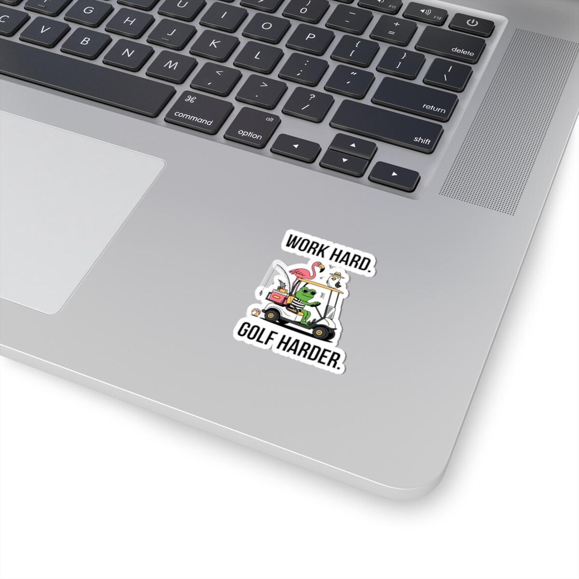 Golf Course Sticker, Work Hard Golf Harder Sticker, Golf Cart Decal ...