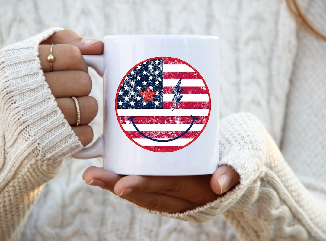 July 4th Mug, Fourth of July Mug, 4th of July Mug, American Flag Mug ...