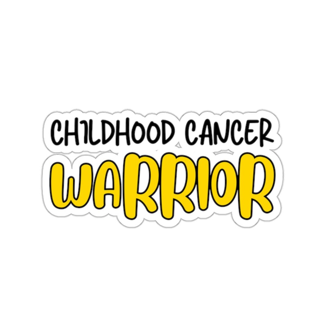 Childhood Cancer Awareness Sticker, Childhood Cancer Warrior, Childhood ...
