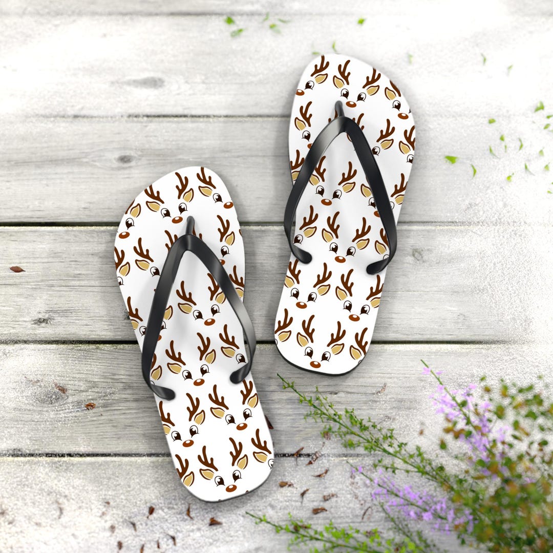 Christmas Flip-flop, Secret Santa Gift, Vacation Sandal, Christmas ...