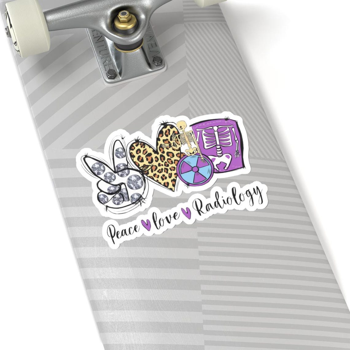 Peace Love Radiology Sticker, Xray Sticker, Rad Tech Sticker, Radiology ...