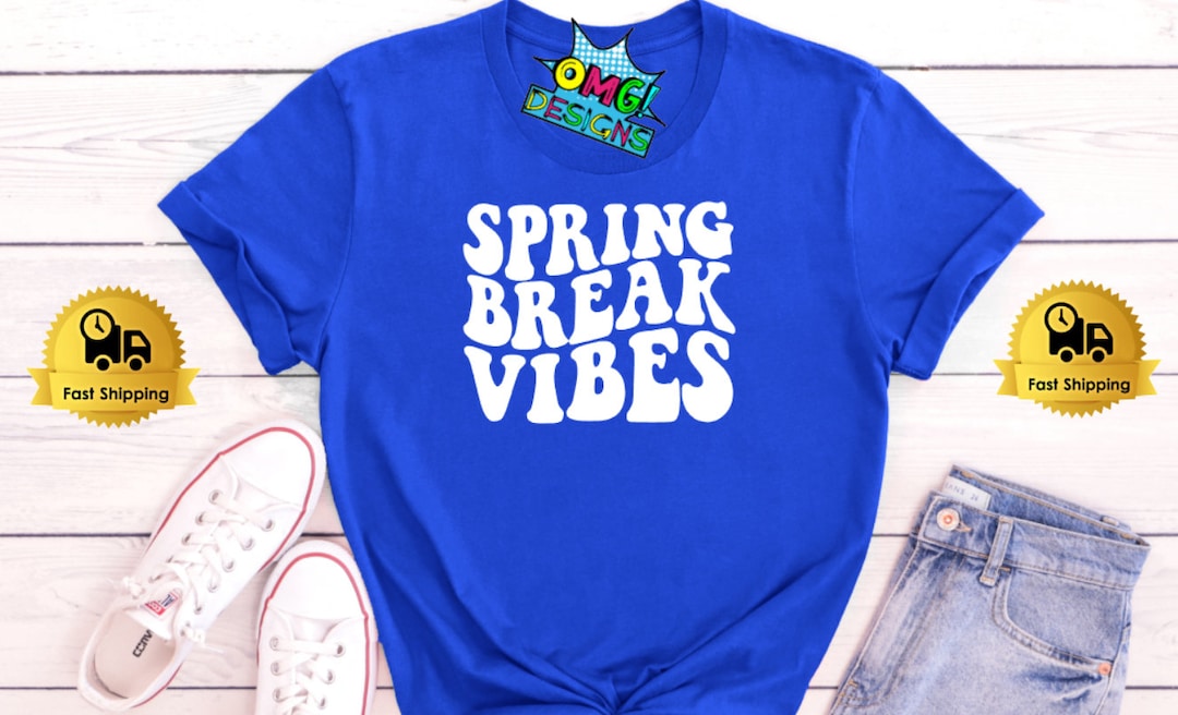 Spring Break Vibes Vacation Shirt, Spring Break Matching Shirts, Girls ...