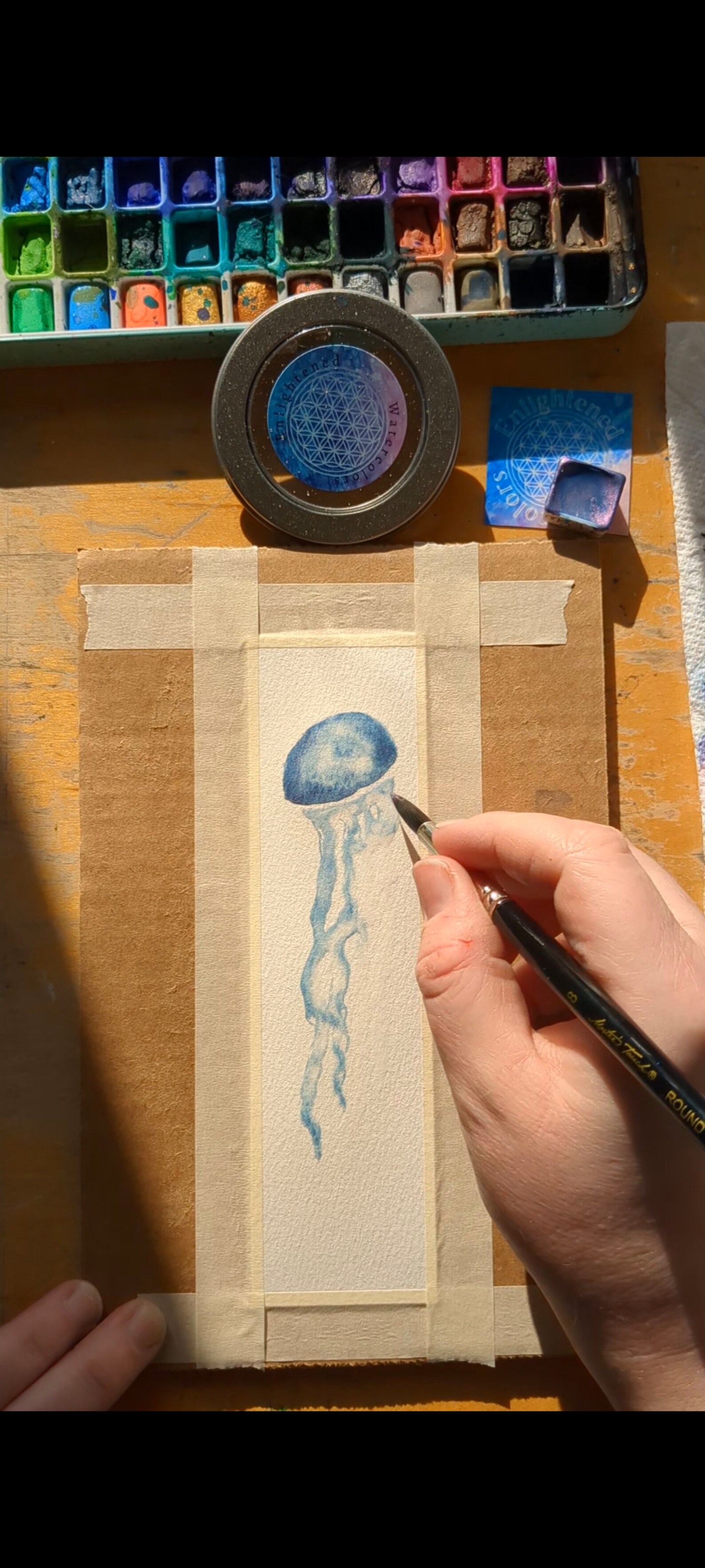 Jellyfish Bookmark, Original Watercolor Bookmark, Book Accessories for ...