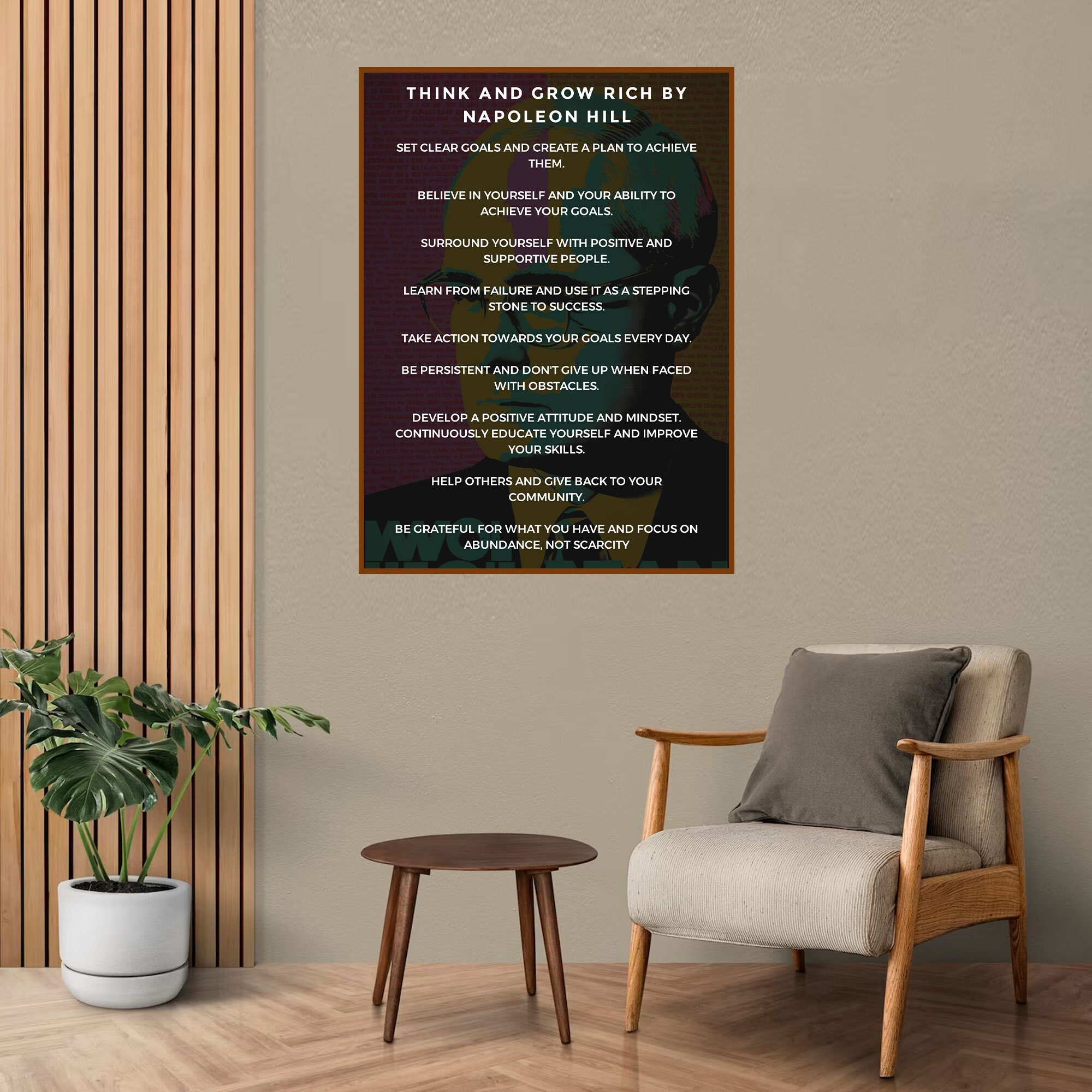 Printable Poster for Wealth Mindset and Success Inspirational - Etsy