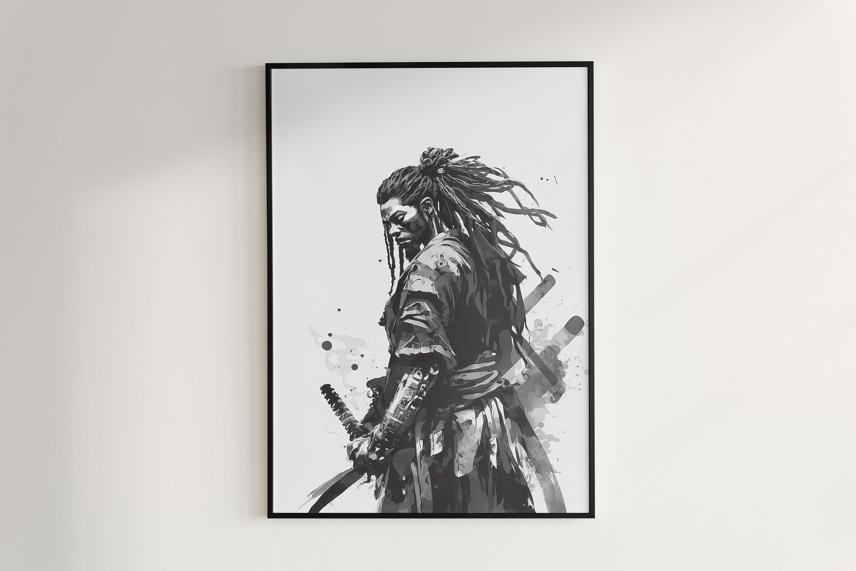 Rasta Samurai Digital Art | Digital Prints | Canvas Prints | Home Decor ...