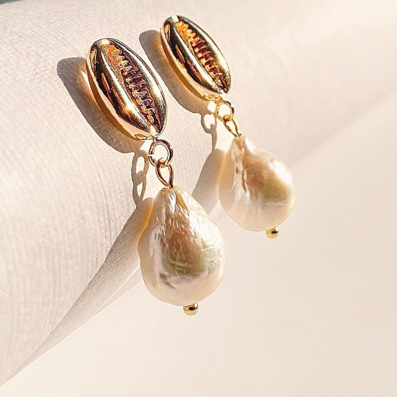Seashell Earrings - Etsy