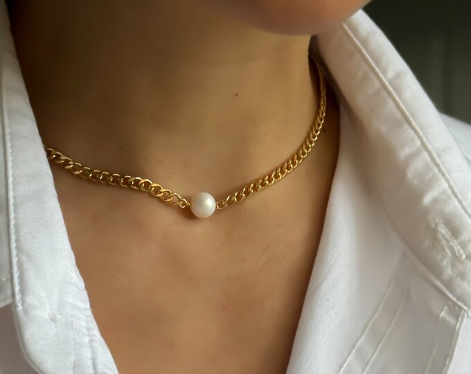 Coquette Old Money Aesthetiс Pearl Drop Chain Necklace, Homemade ...