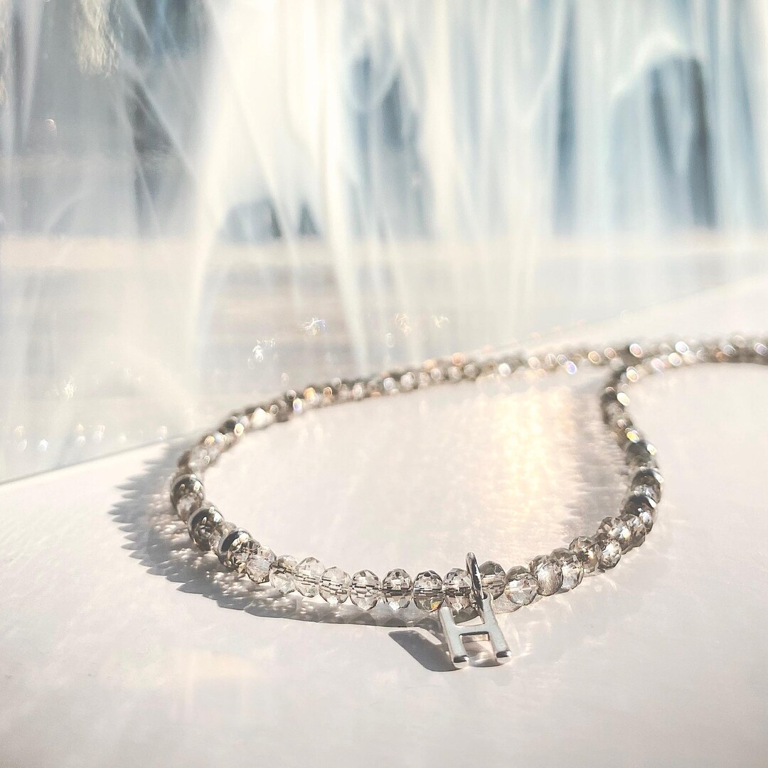 Coquette Old Money Aesthetiс Dainty Bead Initial Necklace, Name ...