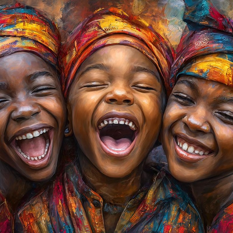 Joyful African Children - Etsy