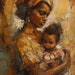Abstract Artwork of Black Mother and Child's Unbreakable Bond, Unique ...