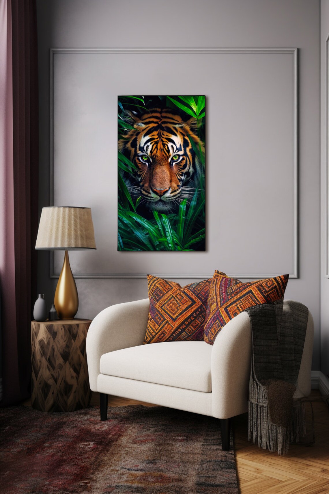 Raging Royalty: Majestic Tiger in the Wild - High-resolution Digital ...