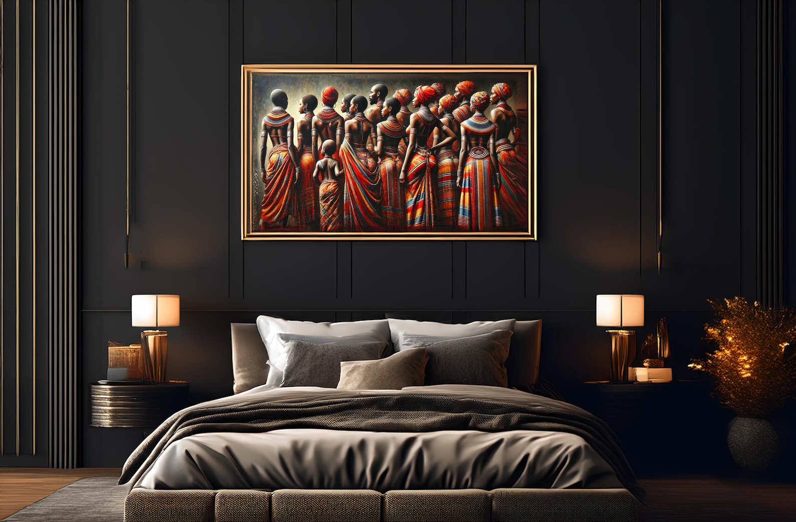 Vibrant African Heritage Art Print Tribal Unity, Cultural Expression ...