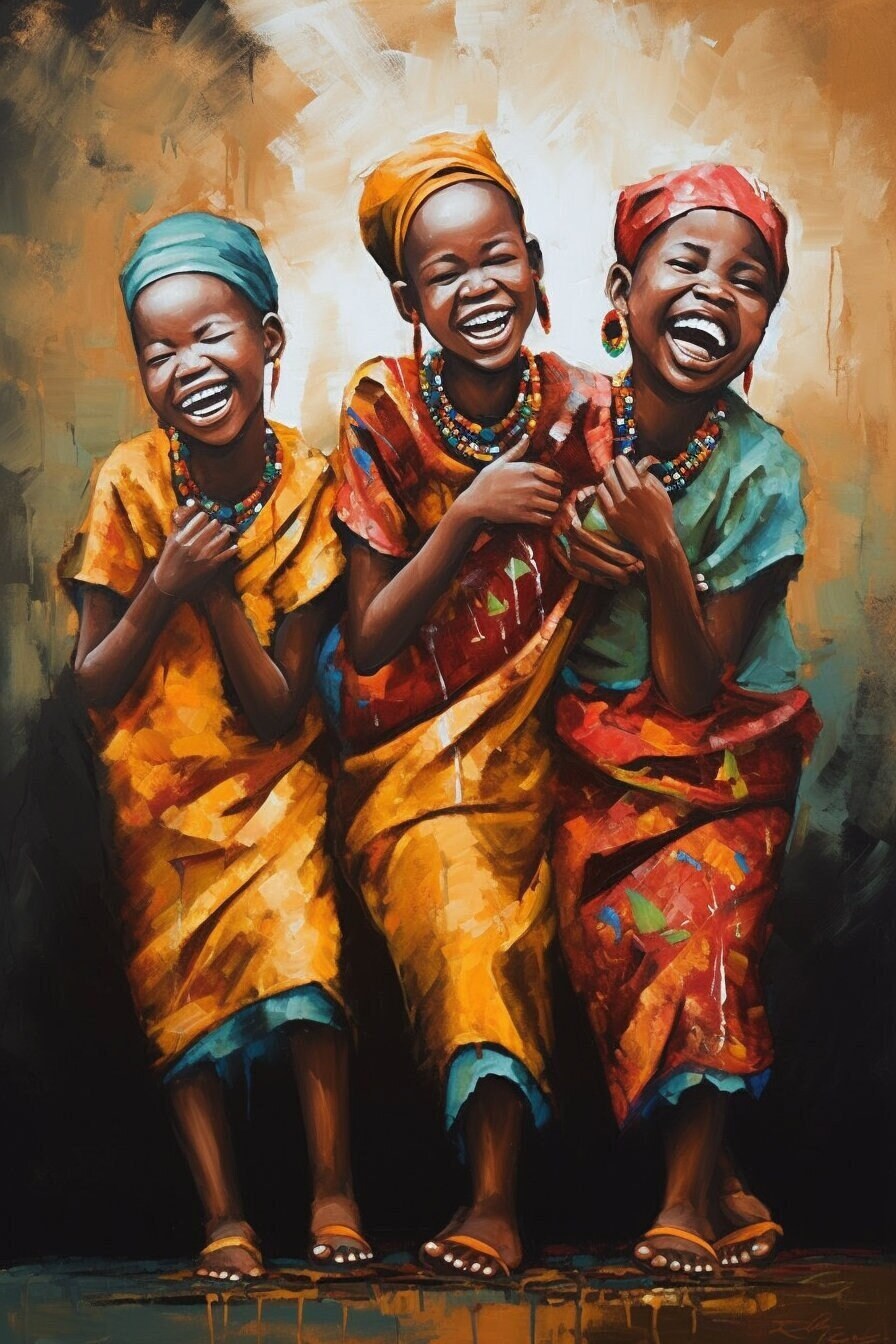 Paintings Of African Children