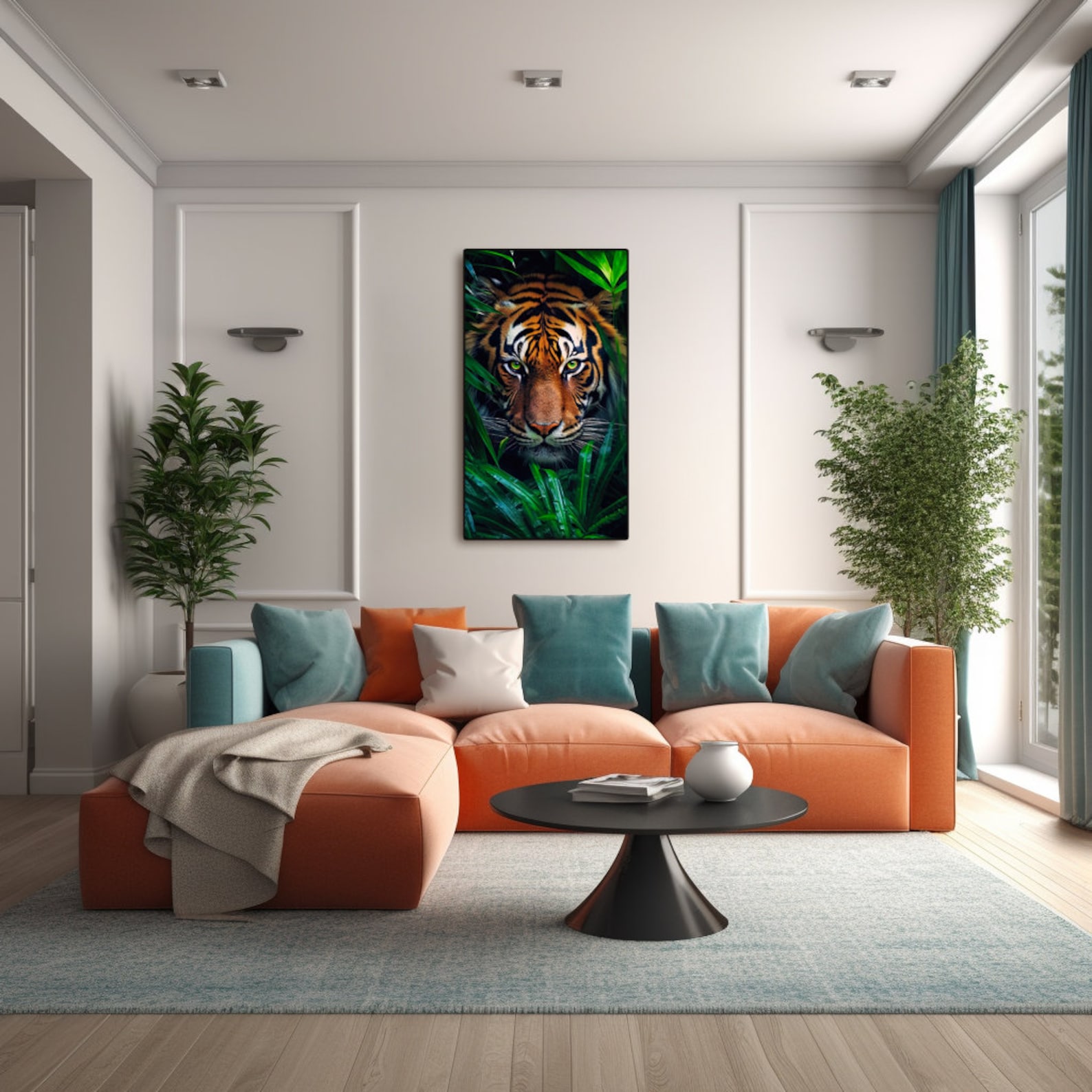 Raging Royalty: Majestic Tiger in the Wild - High-resolution Digital ...