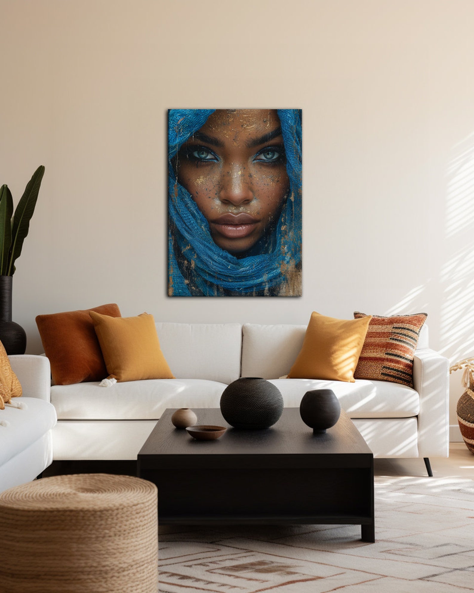 Urban Graffiti Style Portrait - Digital Download - Black Woman With ...