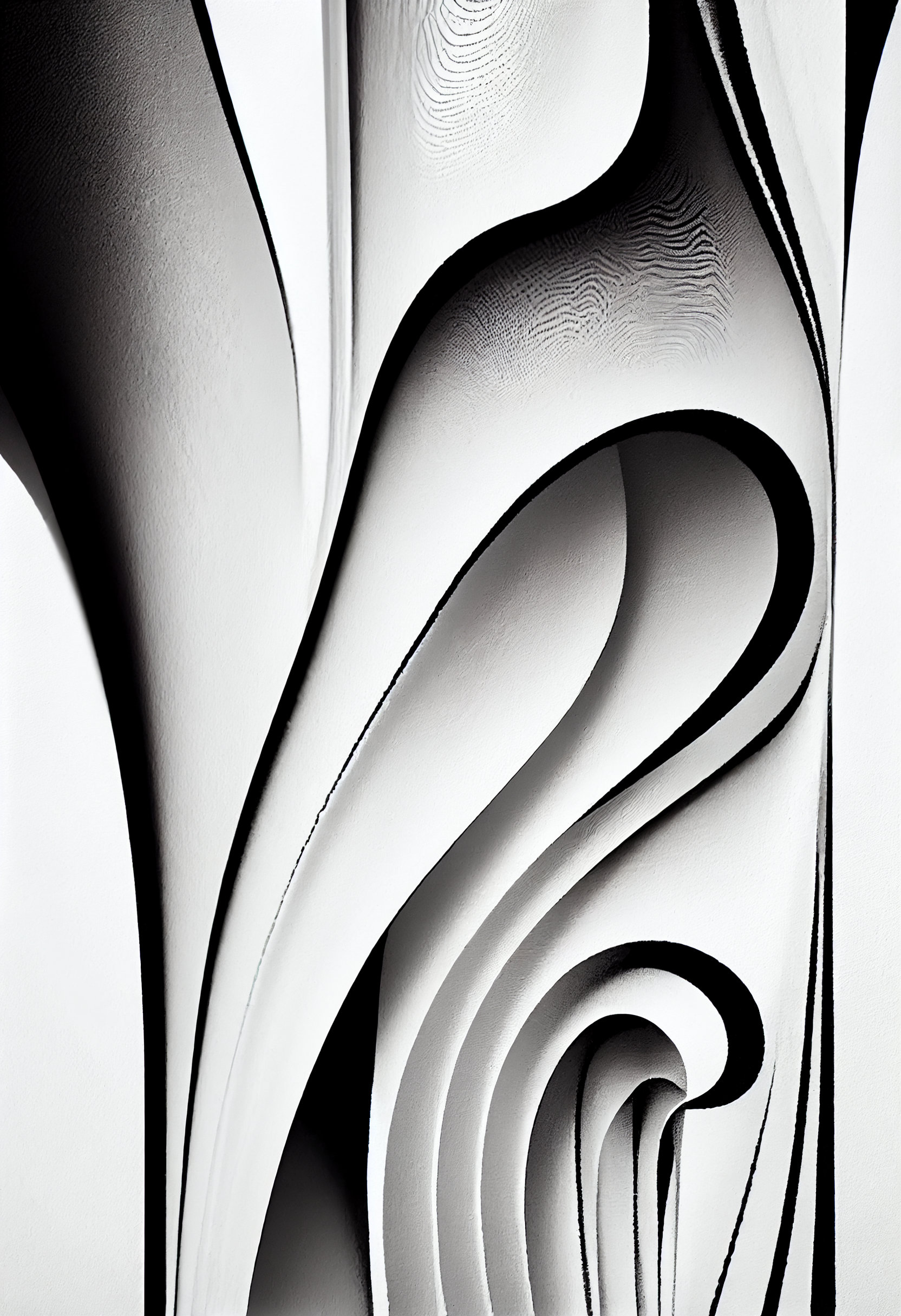 Black Lines Set of 3 Black Abstract Art Print, Abstract Wall Set ...