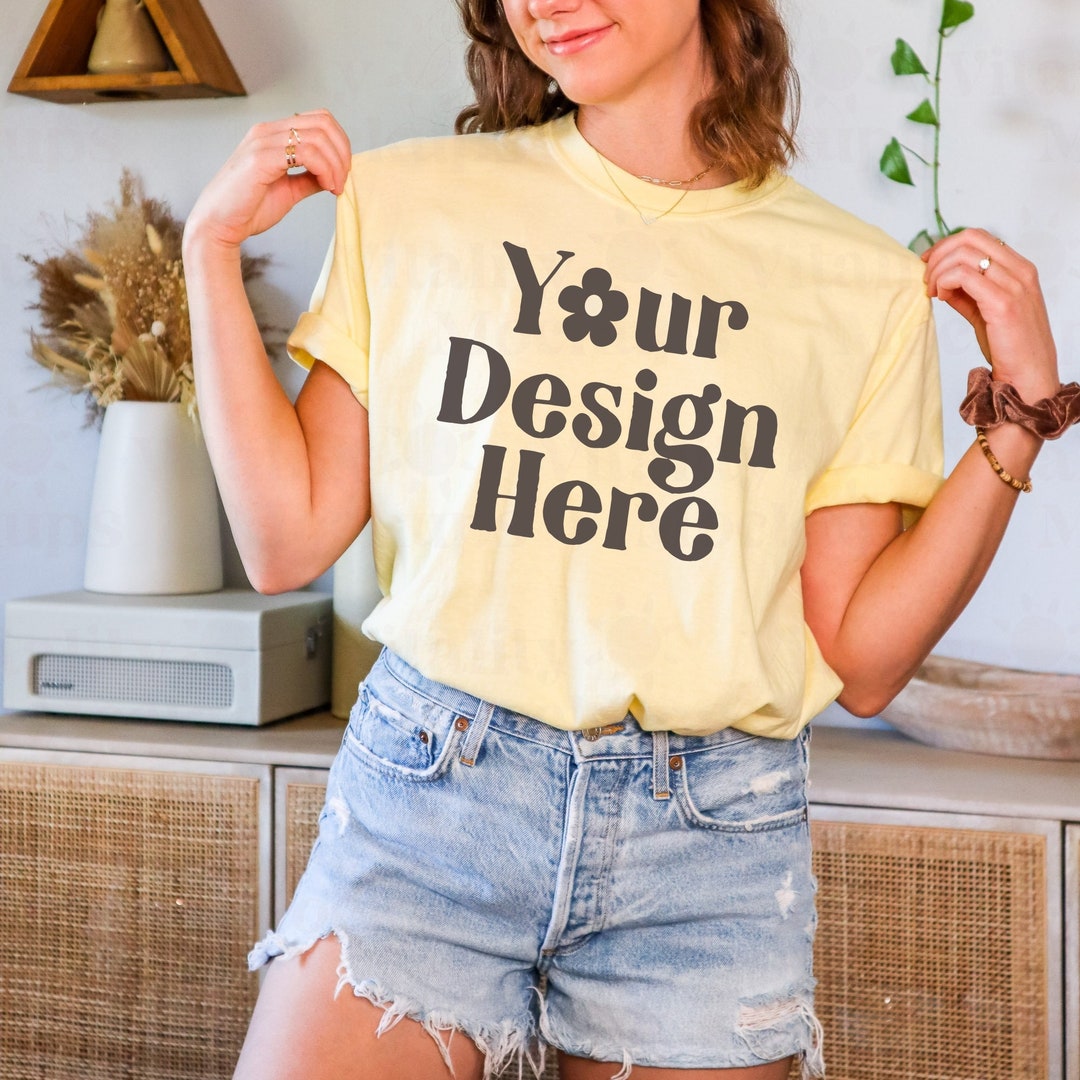 Comfort Colors Mockup Banana Comfort Colors 1717 Mockup, Comfort Colors ...