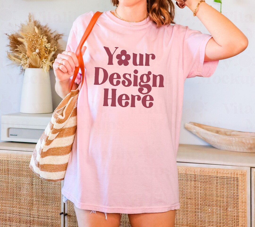 Blossom Comfort Colors Mockup, Comfort Colors 1717 Mockup Blossom ...