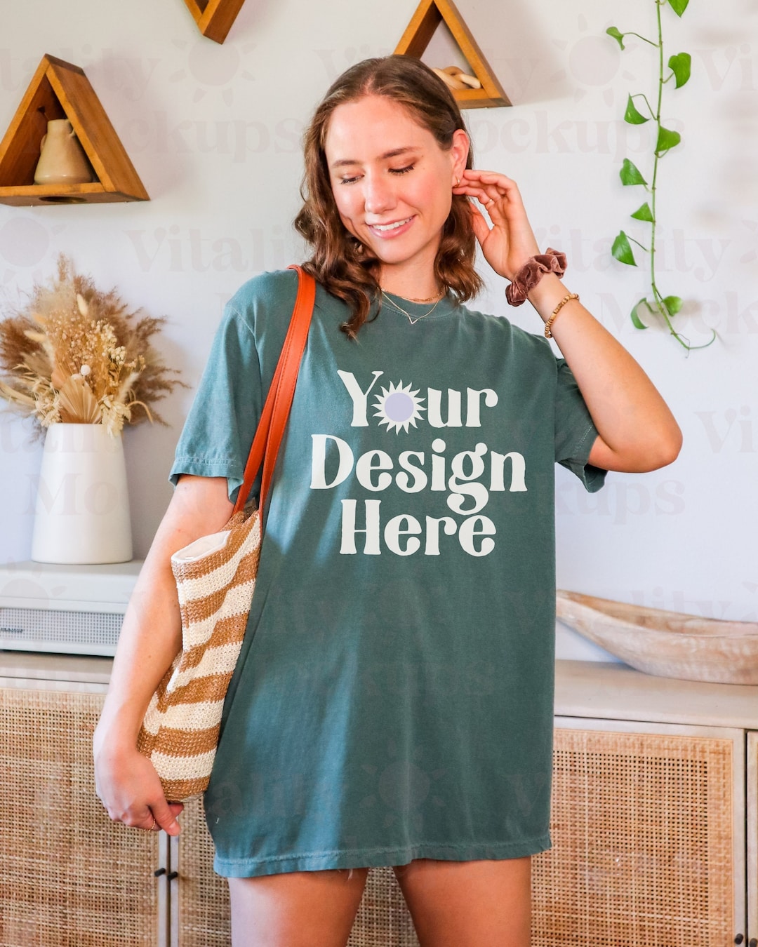 Blue Spruce Comfort Colors Mockup Comfort Colors 1717 Mockup Blue ...