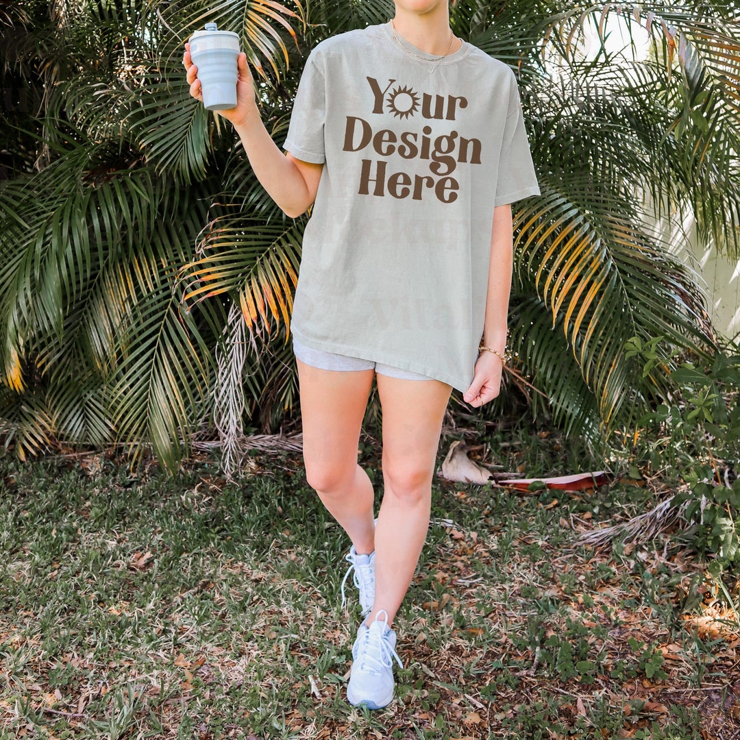 Sandstone Comfort Colors Mockup, Comfort Colors 1717 Mockup Sandstone ...