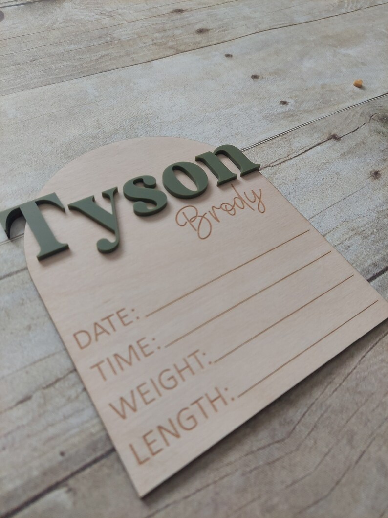Baby Name Stats Sign, Baby Announcement Sign, Hospital Baby Sign, Name ...