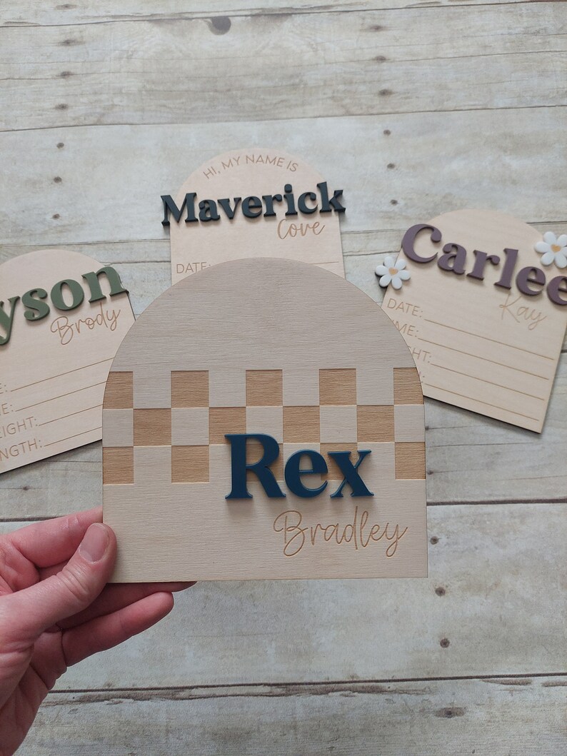 Baby Name Stats Sign, Baby Announcement Sign, Hospital Baby Sign, Name ...