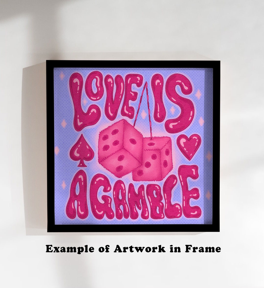 Love's a Gamble Print - Etsy