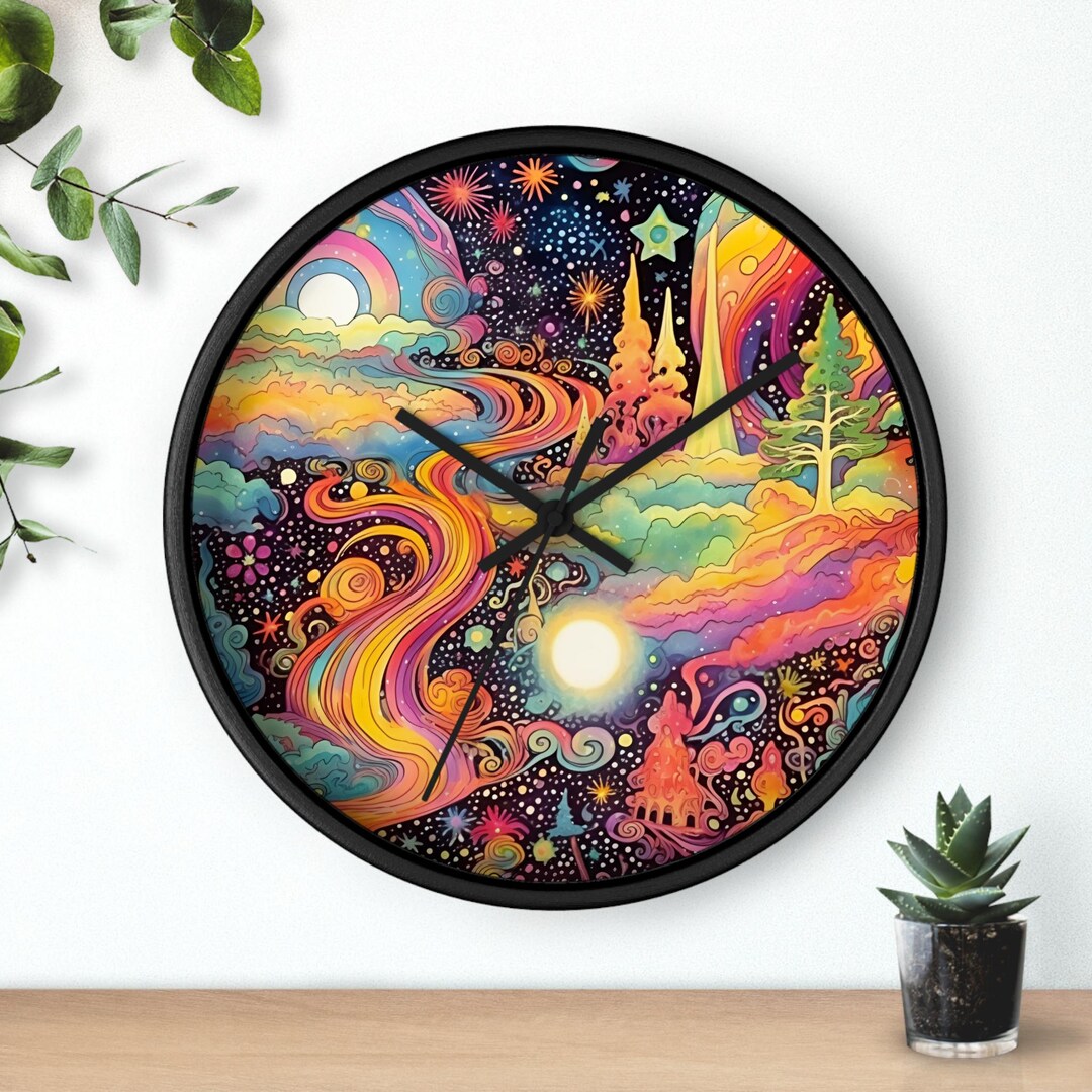 Trippy Rainbow Galaxy Retro Antique 70s Style Fairy Fantasy Whimsical ...