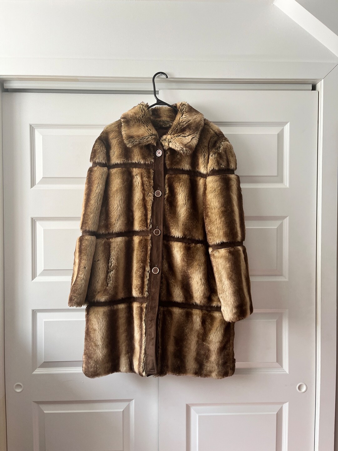 Vintage Faux-fur Mid-length Coat - Women’s M | Unisex S - Etsy