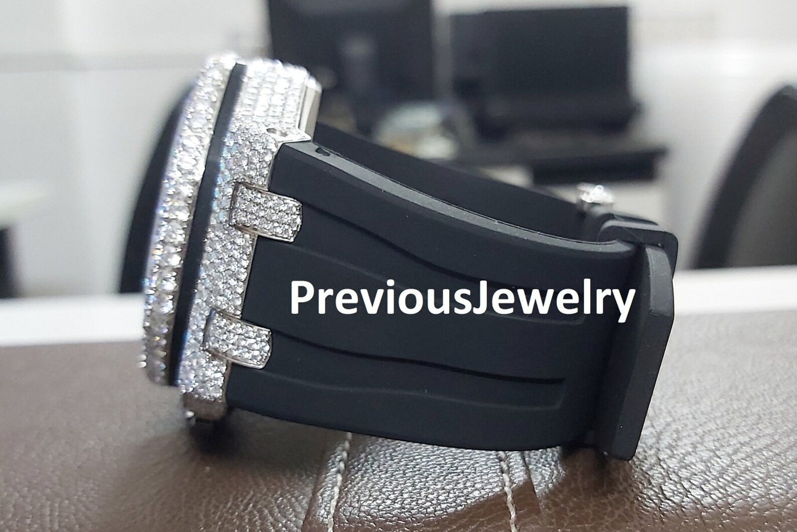 Iced Out Luxury Handcrafted Moissanite Diamond Watch VVS1 Elegant ...