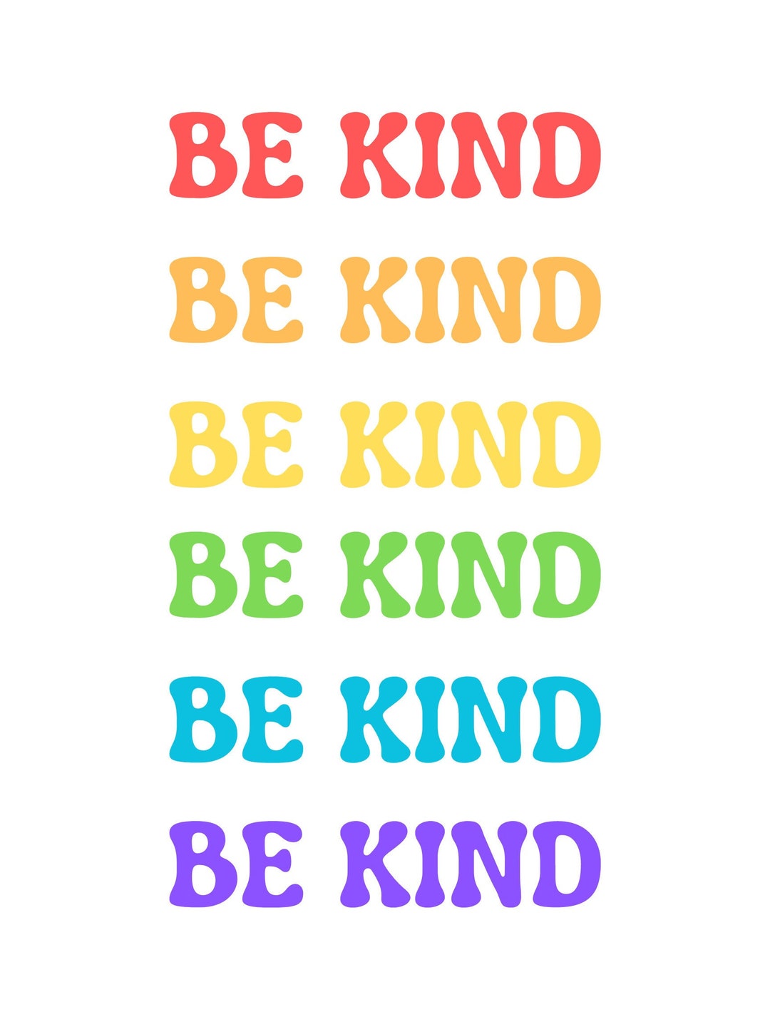 Be Kind Classroom Poster - Etsy