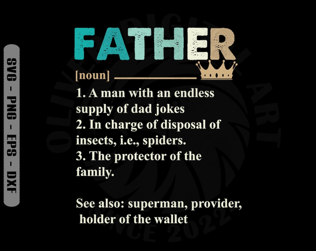 Father Svg Father Definition Svg Sublimation Design Svg - Etsy Ireland