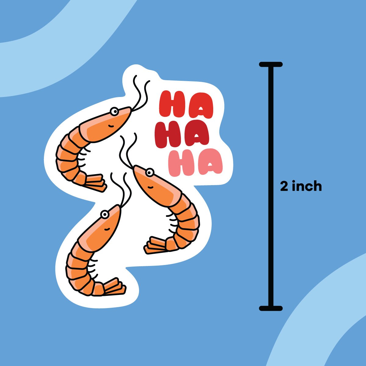 Shrimp Sticker, Laughing Shrimp Sticker, HAHAHA Sticker, Cantonese ...