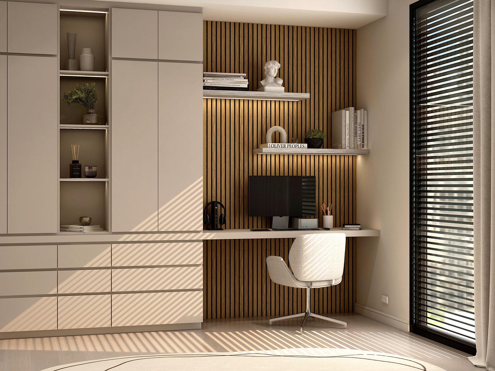 ARQ Acoustic Wood Wall Panel Slats for Interior Wall Decor | Set of 2 ...