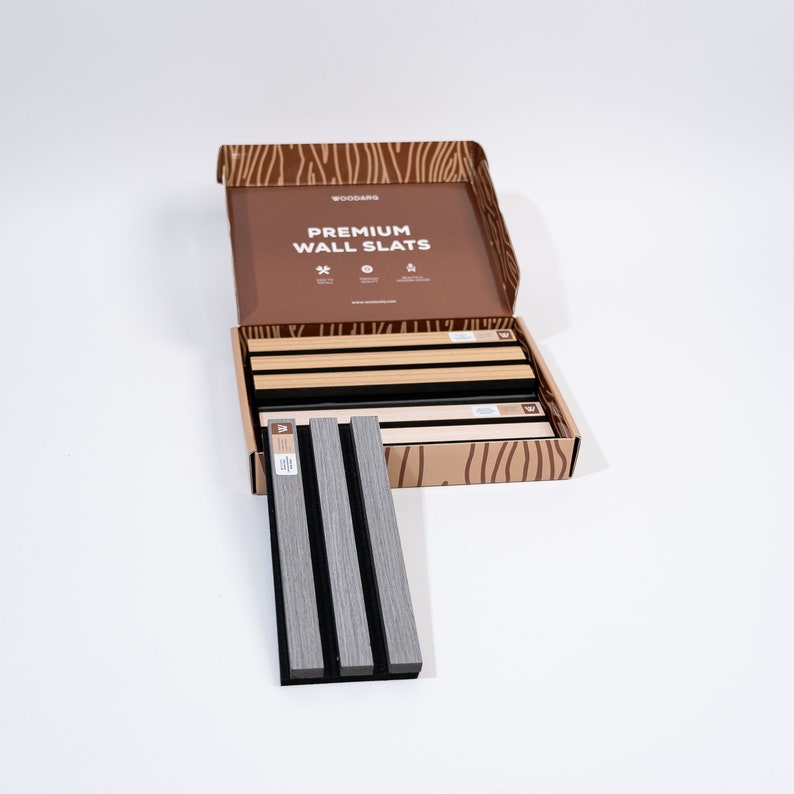 ARQ Acoustic Wood Wall Panel SAMPLE Box Slats for Interior Wall Decor ...