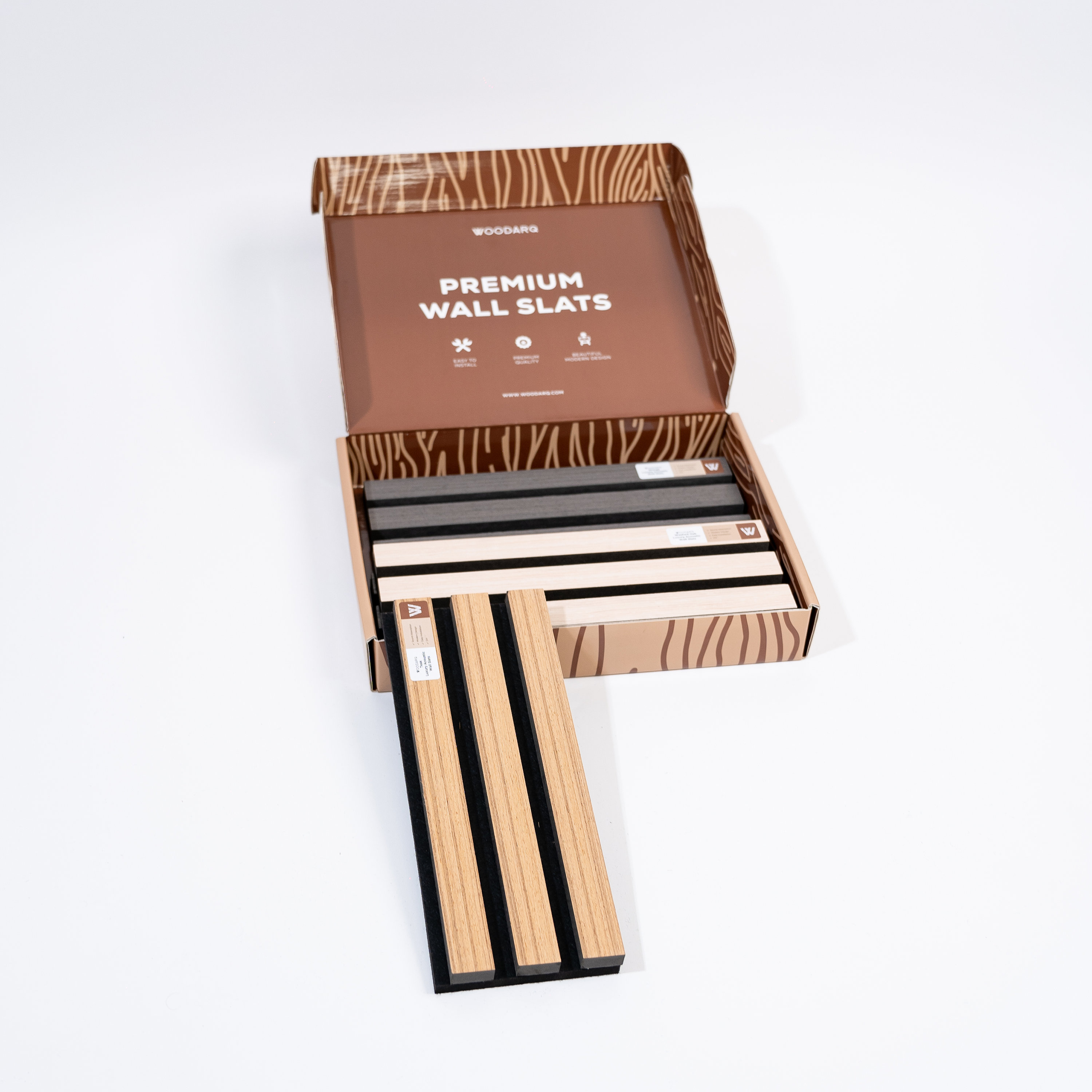 ARQ Acoustic Wood Wall Panel SAMPLE Box Slats for Interior Wall Decor ...