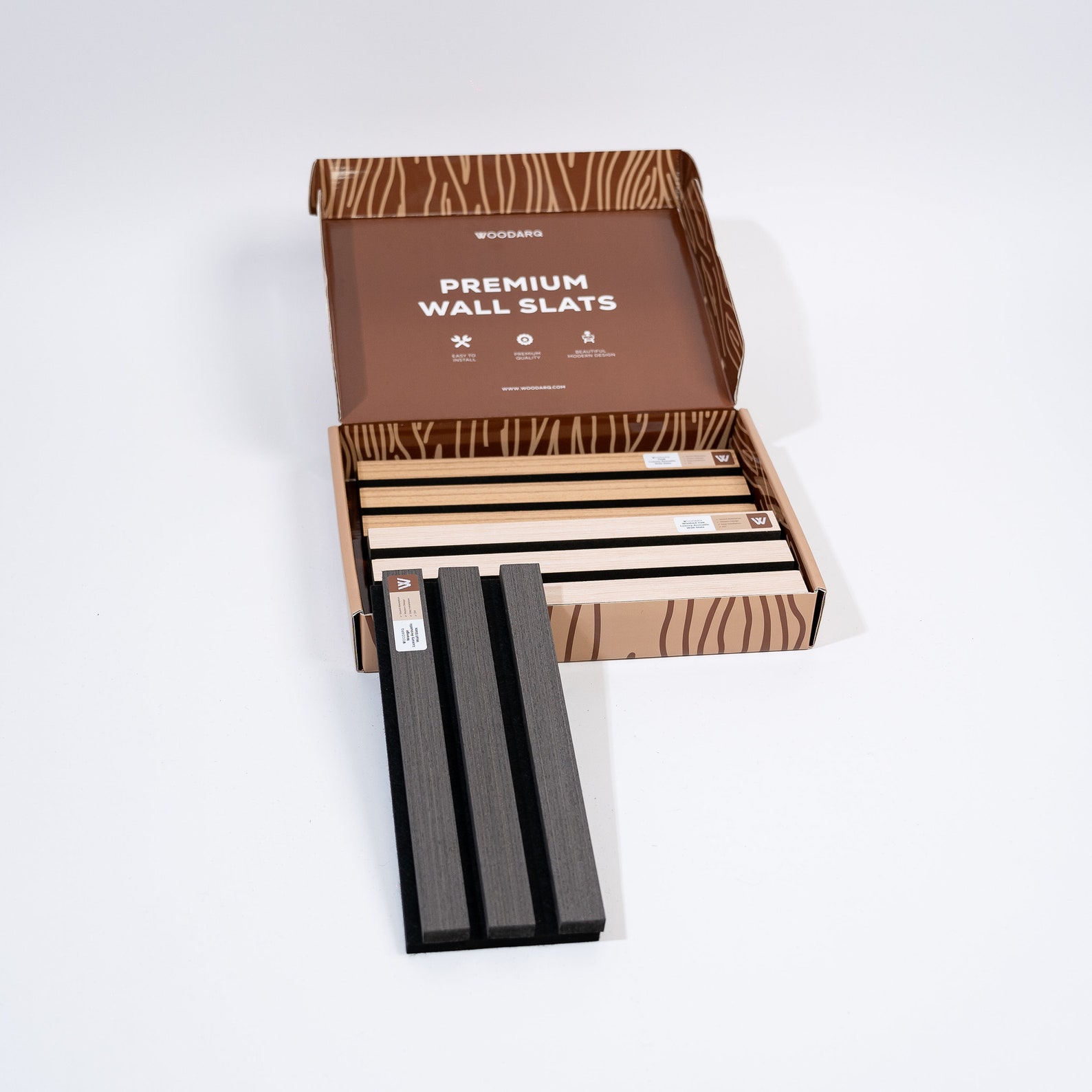 ARQ Acoustic Wood Wall Panel SAMPLE Box Slats for Interior Wall Decor ...