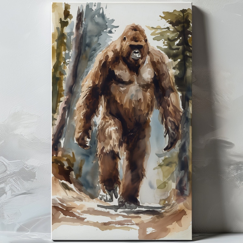 Bigfoot Art Painting - Etsy
