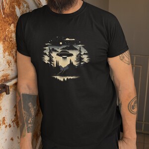 UFO Mountains Shirt, UFO Tee, Ufo Tshirt, Space Tshirt, Shirt for Women ...
