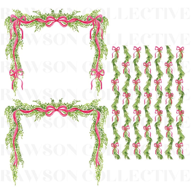 Christmas Swag Clip Art - Etsy