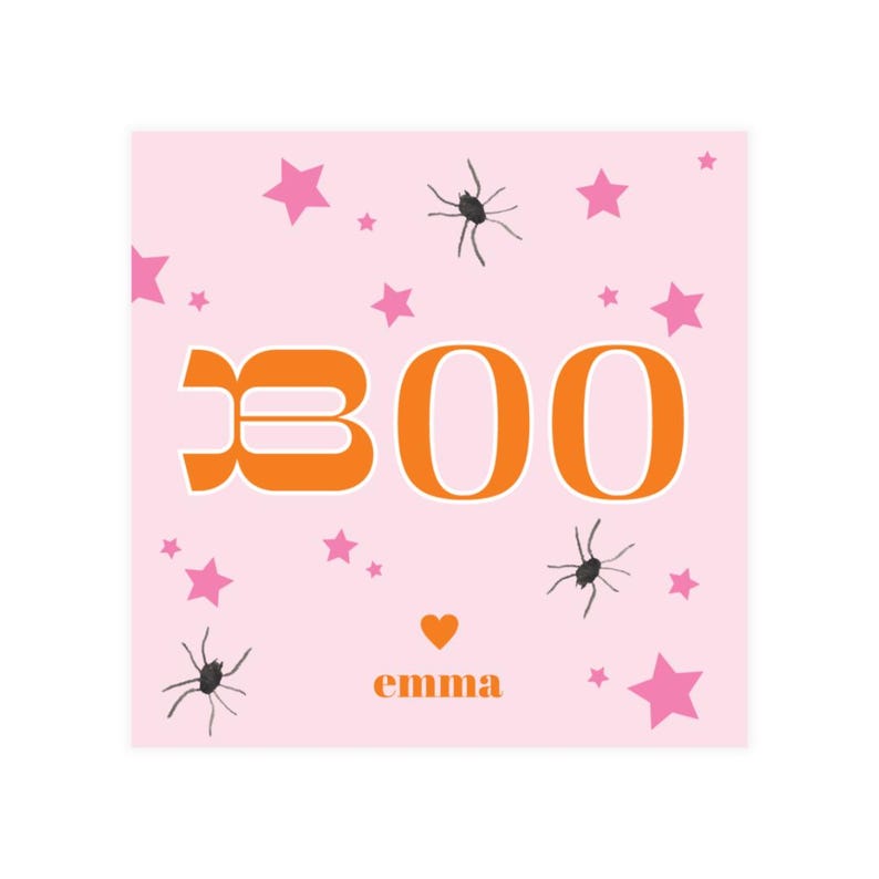 Printable Pink BOO Halloween Cards, Trick or Treat Tags, Preppy Tags ...