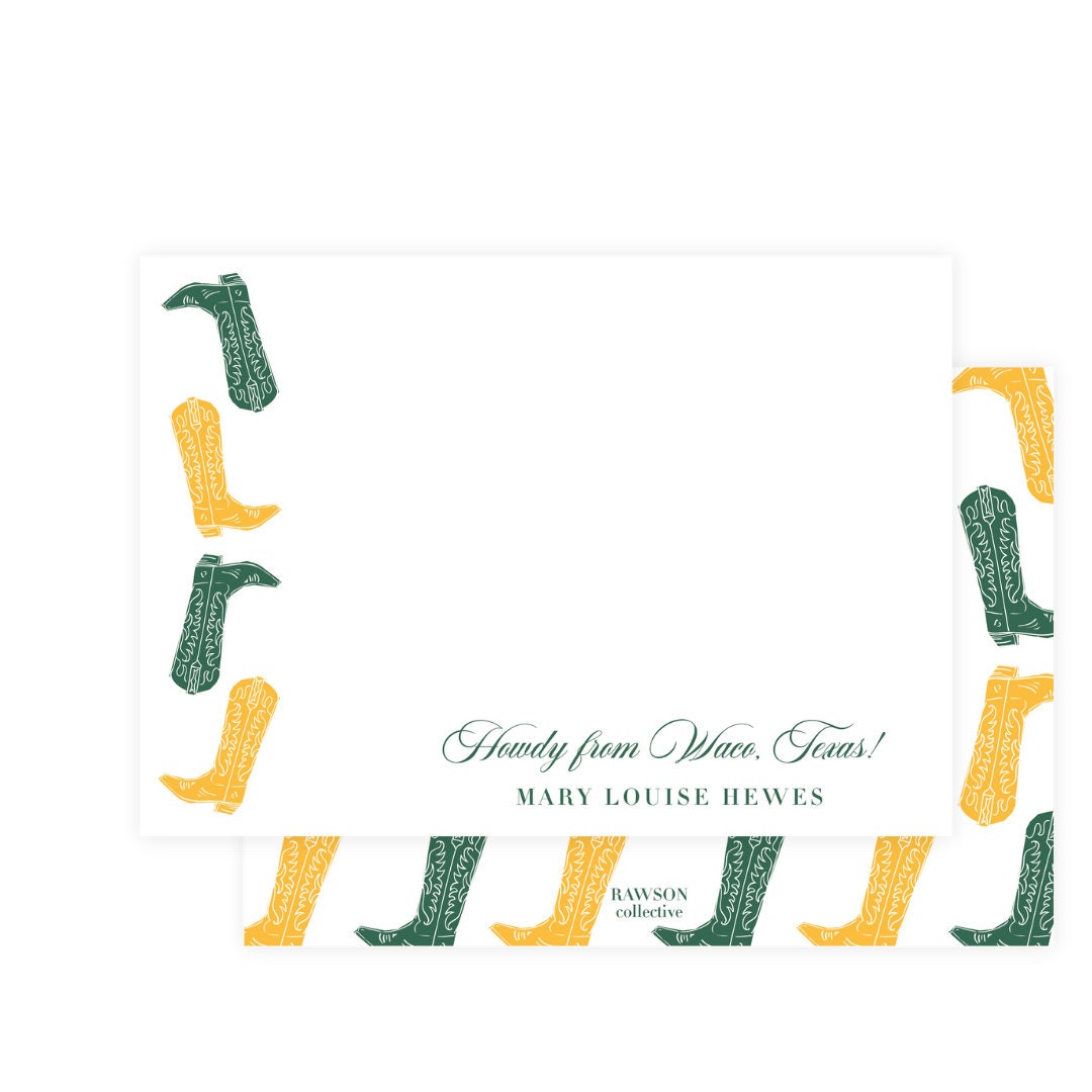 Waco Texas Stationery, Bears Notecards, Baylor University Stationery ...