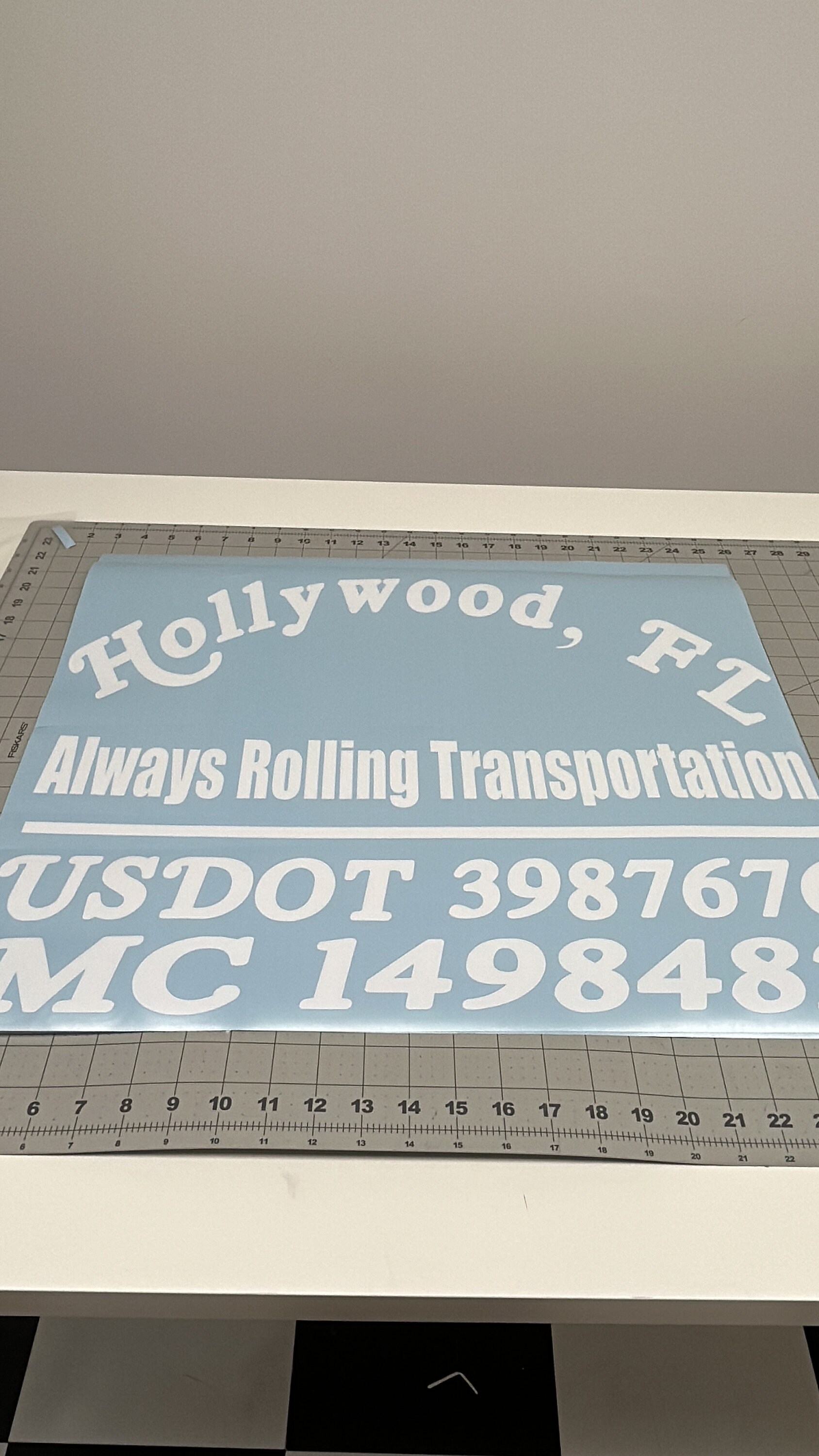 Set of 2 Custom Logo for Commercial Truck Decal, Vehicle Lettering ...