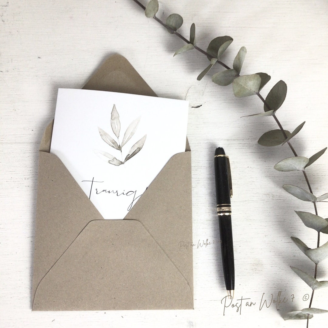 Sad I Farewell Card I Mourning Card I Condolence Card I Friend Card I ...