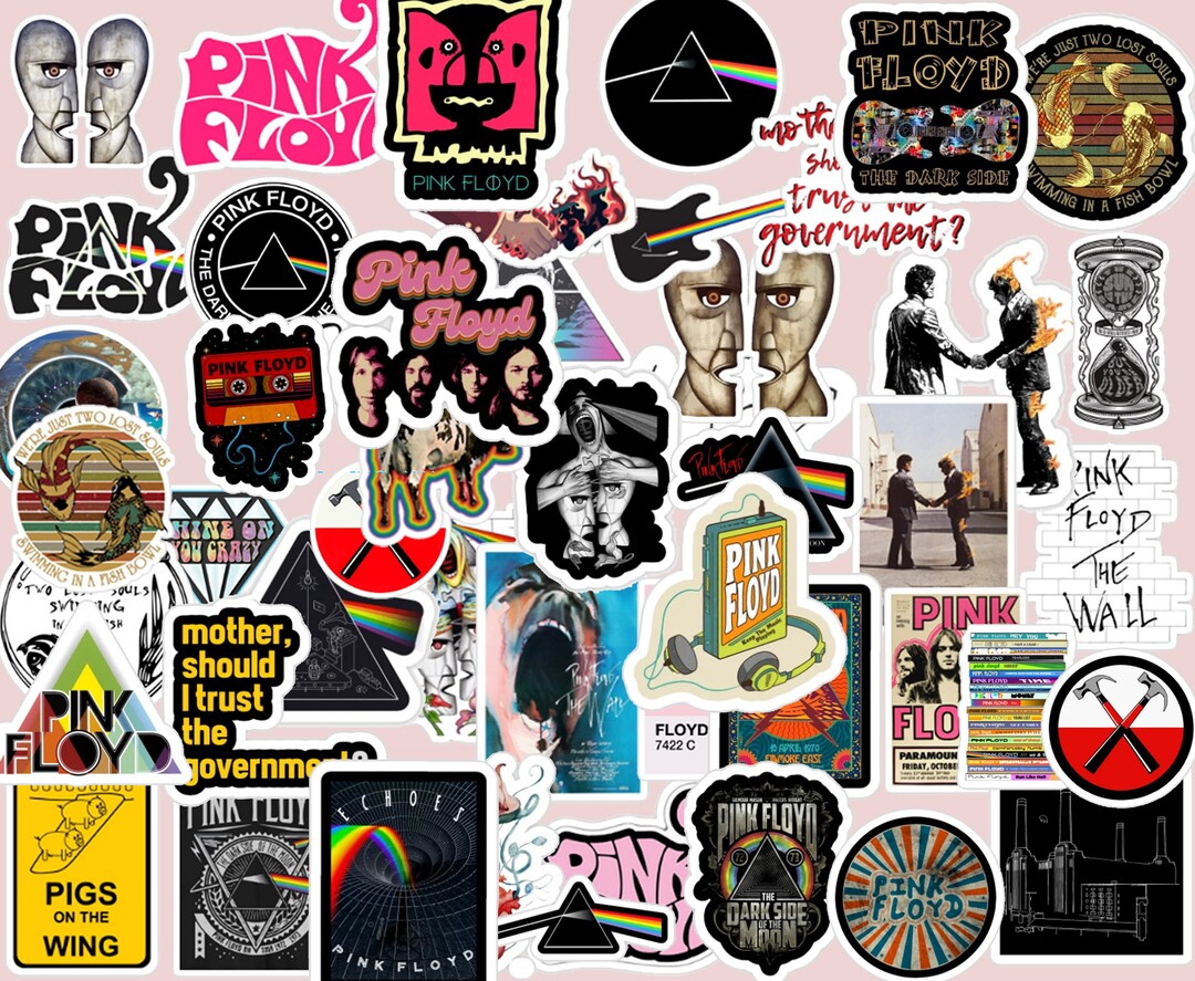 52 Pcs Pink Floyd Rock Band Sticker Pink Floyd Sticker Rock - Etsy