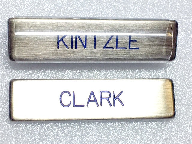 Custom Air Force Silver Name Tag, Magnetic Posts - Etsy