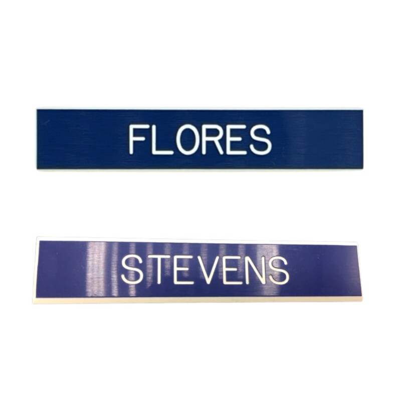 Custom Air Force Name Tag Blue Plastic, Regular Pin Posts - Etsy