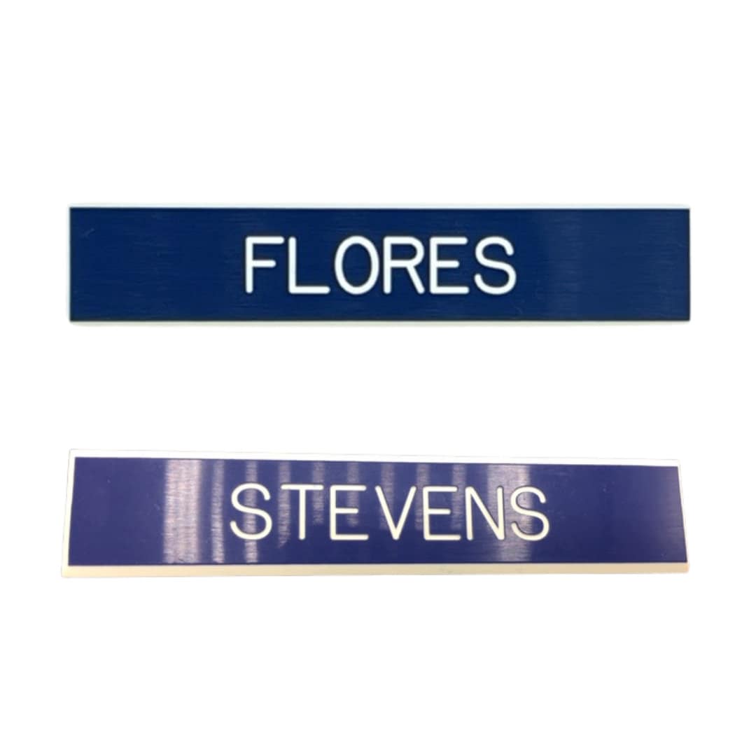 Custom Air Force Name Tag Blue Plastic, Regular Pin Posts - Etsy