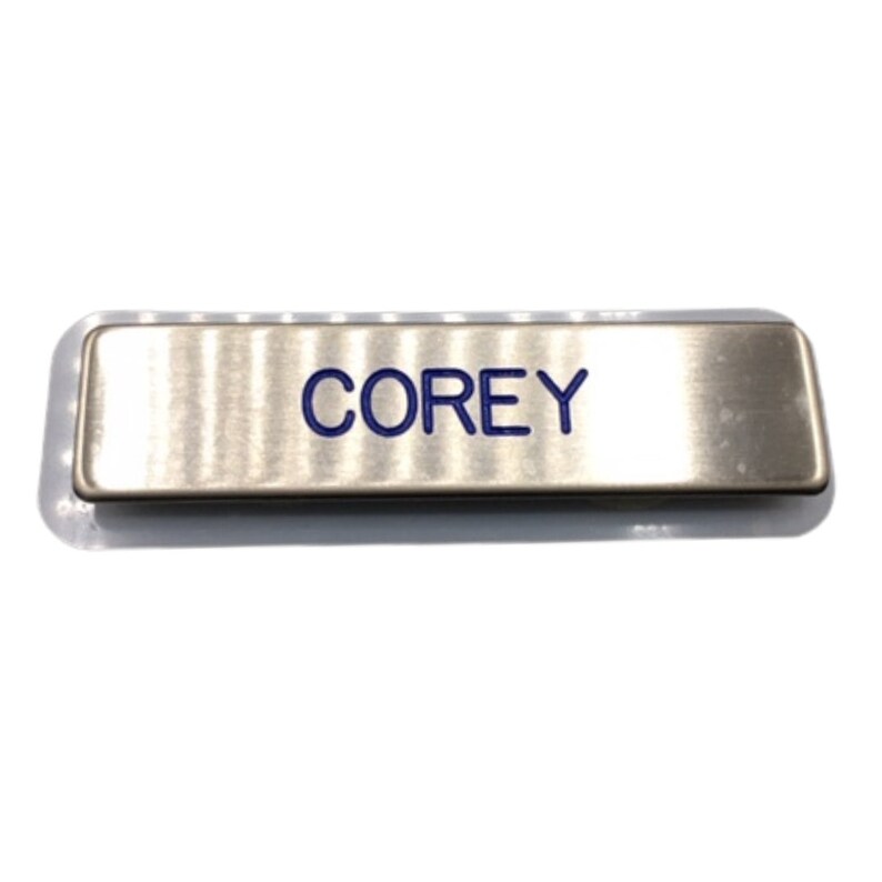 Custom Air Force Silver Name Tag, Regular Pin Posts - Etsy