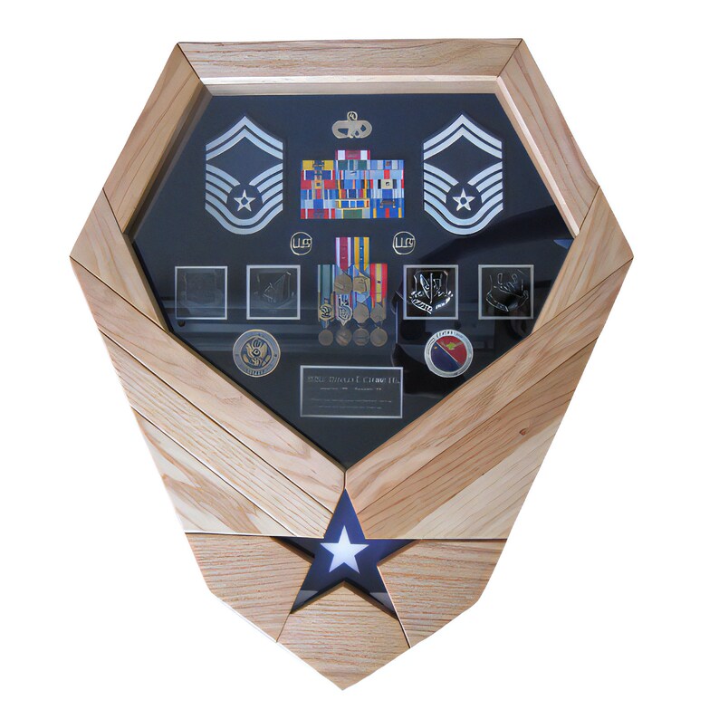 Shadow Box Air Force Logo Hap Arnold Display Case - Etsy